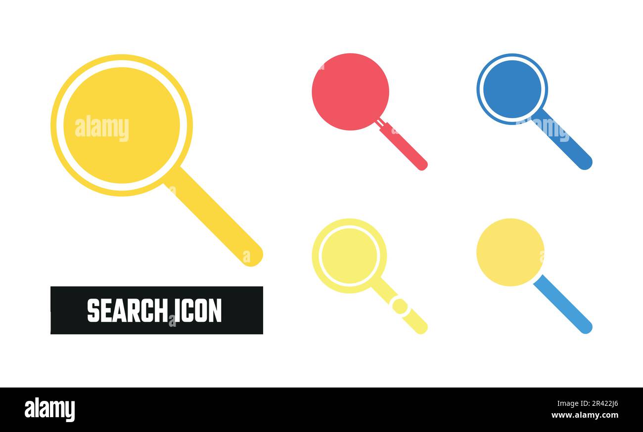 Flat Search Icon Symbol Vector Illustration Stock Vector Image & Art ...