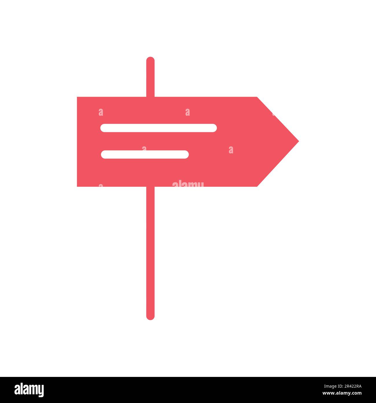 Flat Signboard Icon Symbol Vector Illustration Stock Vector Image & Art ...