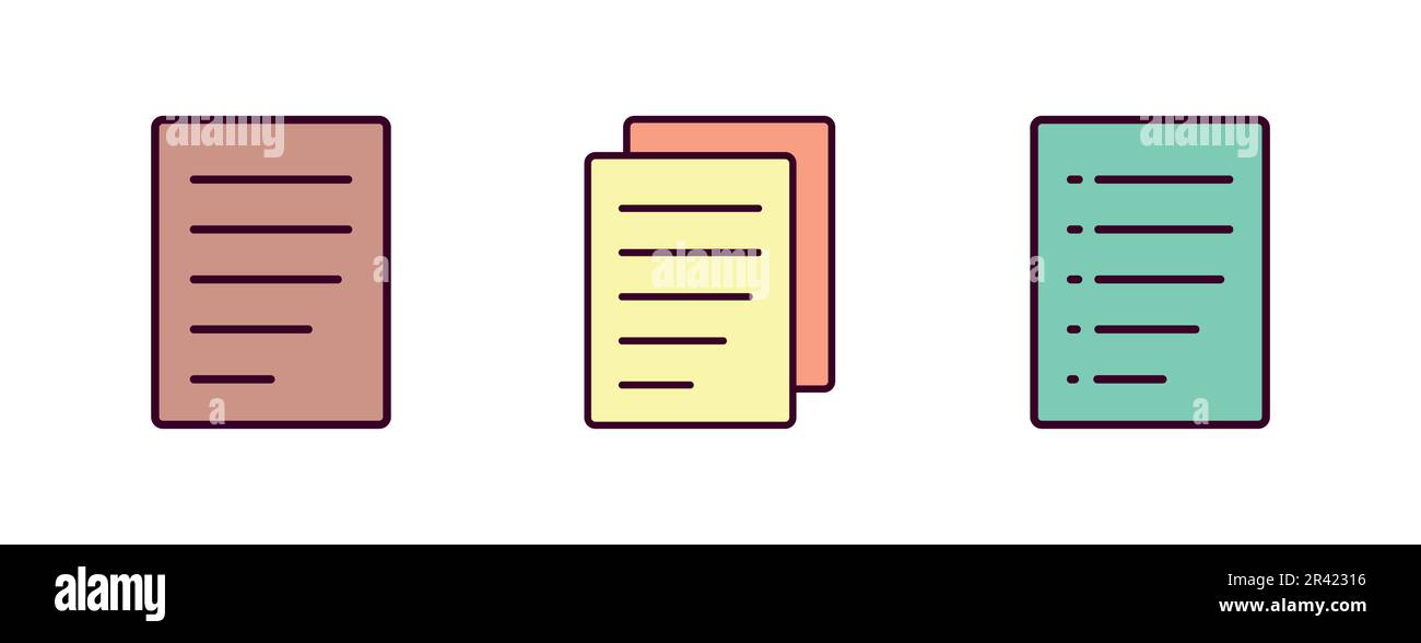 Sheet Icon Vector Illustration. Sheet Lineal Color Icon Stock Vector ...