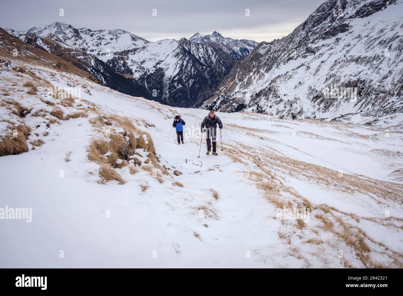 Puerto Viejo de Bielsa, Huesca, Aragón, cordillera de los Pirineos ...