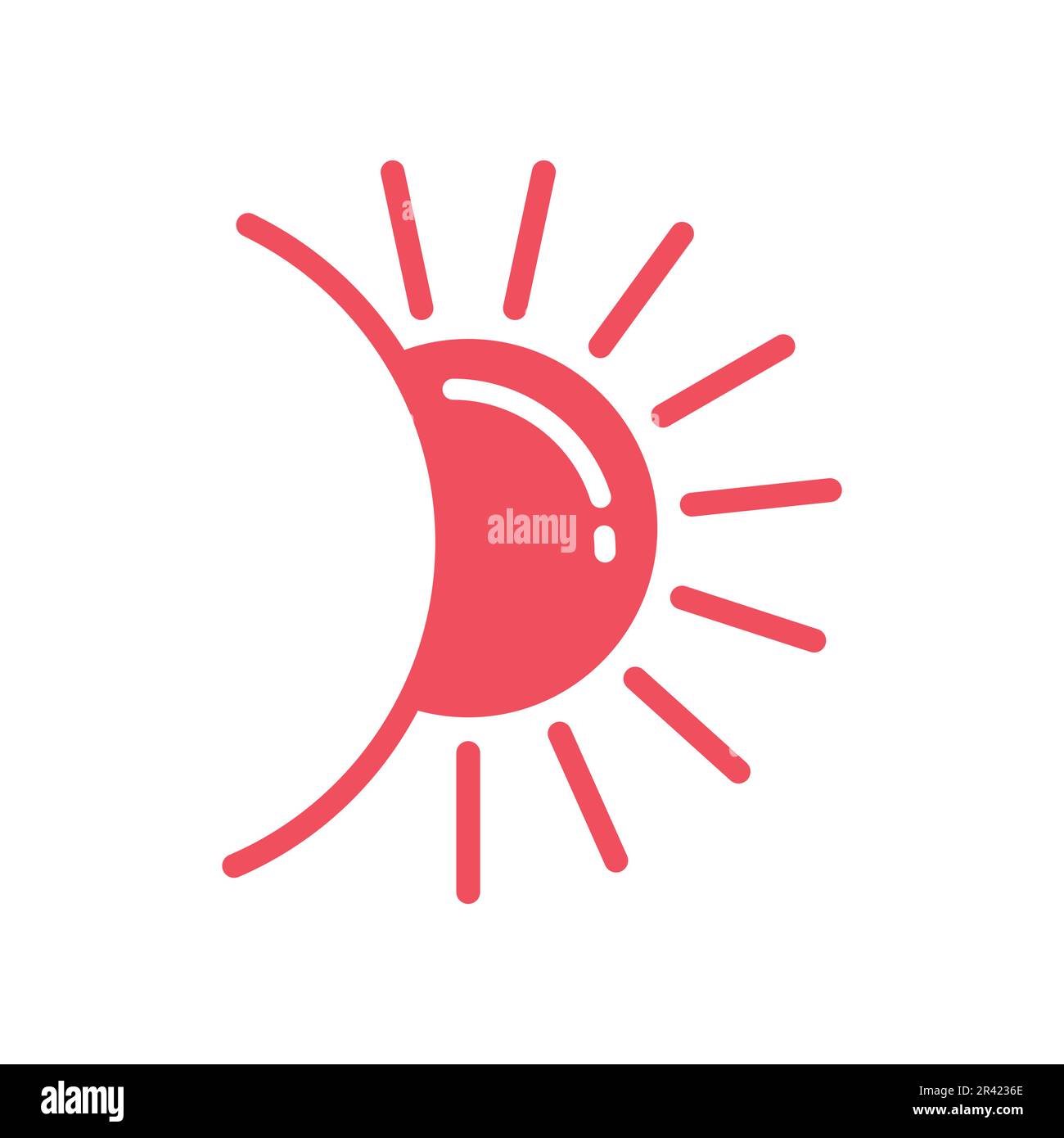 Flat Sun Icon Symbol Vector Illustration Stock Vector Image & Art - Alamy