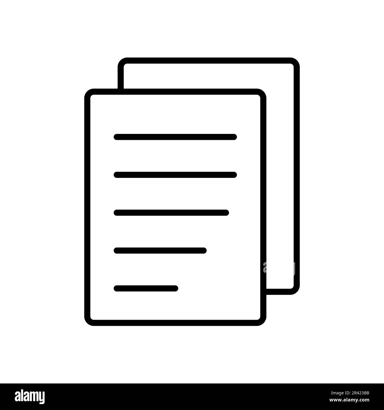 List lineal icon symbol Stock Vector Images - Alamy