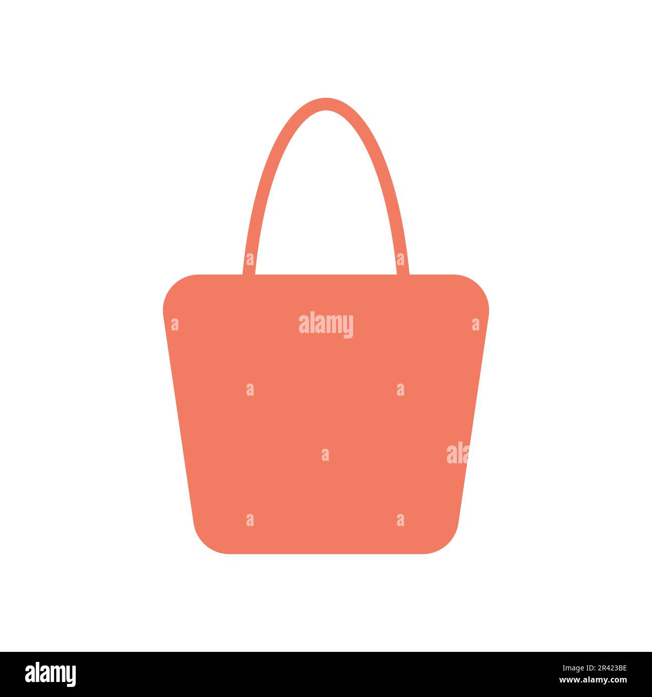 Flat Shopping Bag Icon Symbol Vector Illustration Stock Vector Image ...