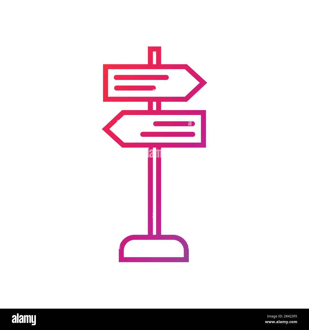 Signboard Gradient Icon Vector Illustration Stock Vector Image & Art ...