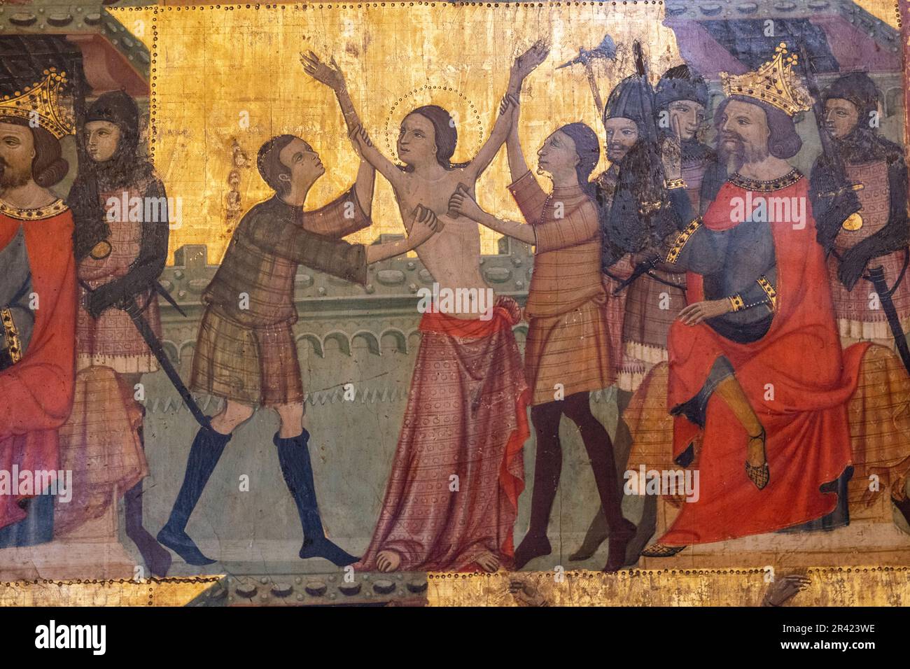 Altarpiece of the martyrdom of Saint Eulalia Stock Photo - Alamy