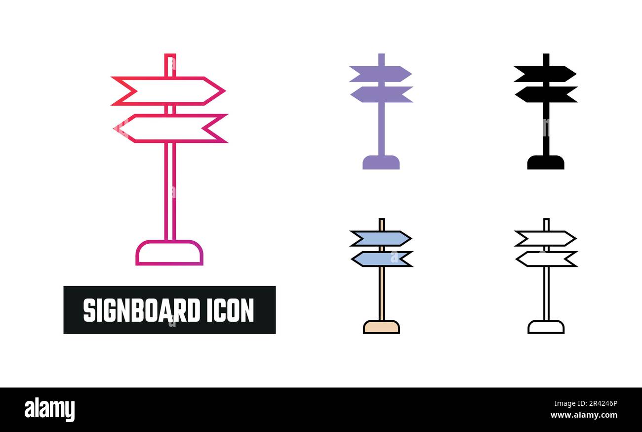 Signboard icon Cut Out Stock Images & Pictures - Alamy