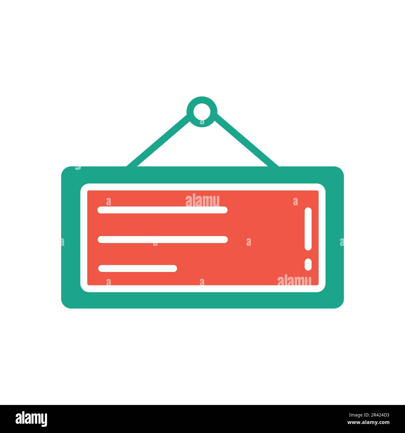 Flat Signboard Icon Symbol Vector Illustration Stock Vector Image & Art ...