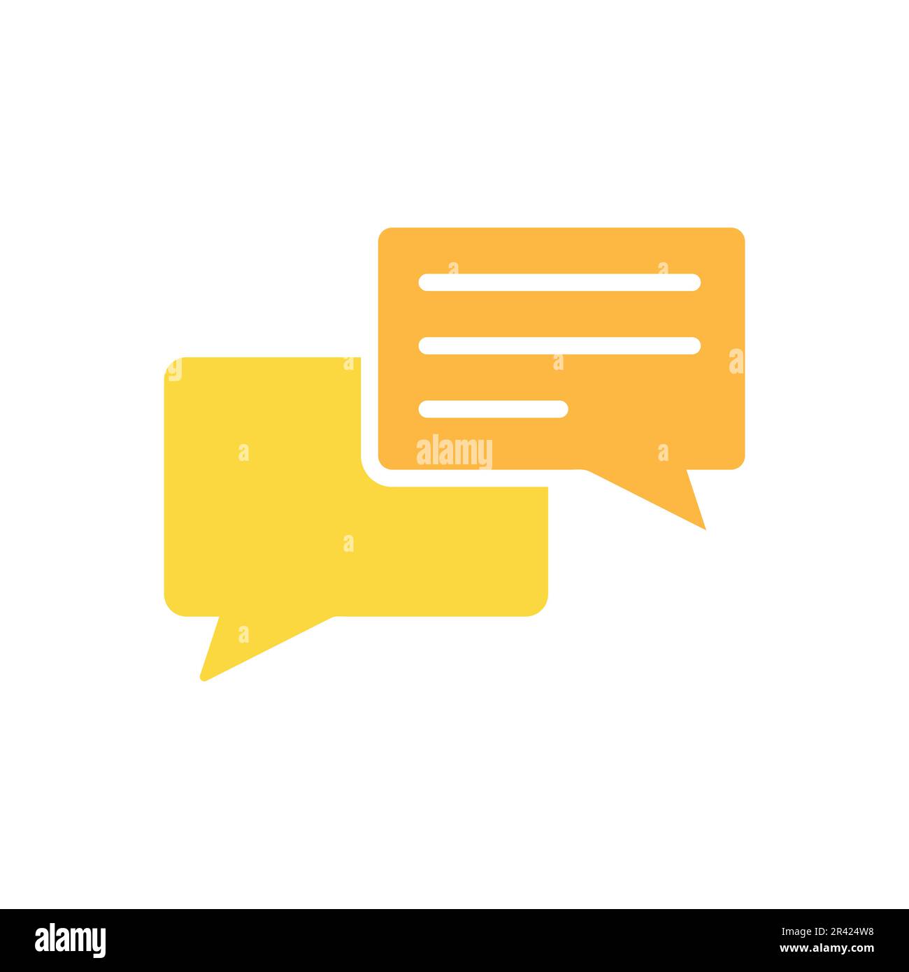 Flat Talk Icon Symbol Vector Illustration Stock Vector Image & Art - Alamy