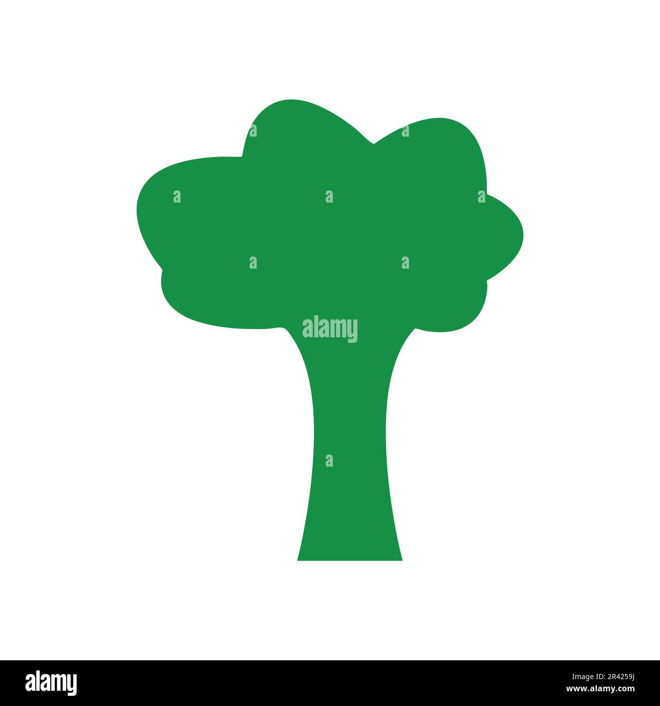 Flat Tree Icon Symbol Vector Illustration Stock Vector Image & Art - Alamy
