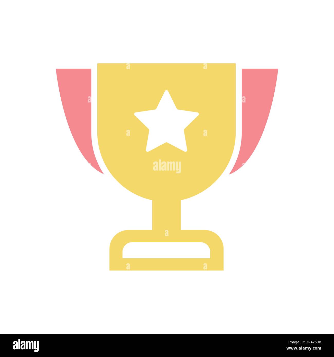 Flat Trophy Icon Symbol Vector Illustration Stock Vector Image & Art ...