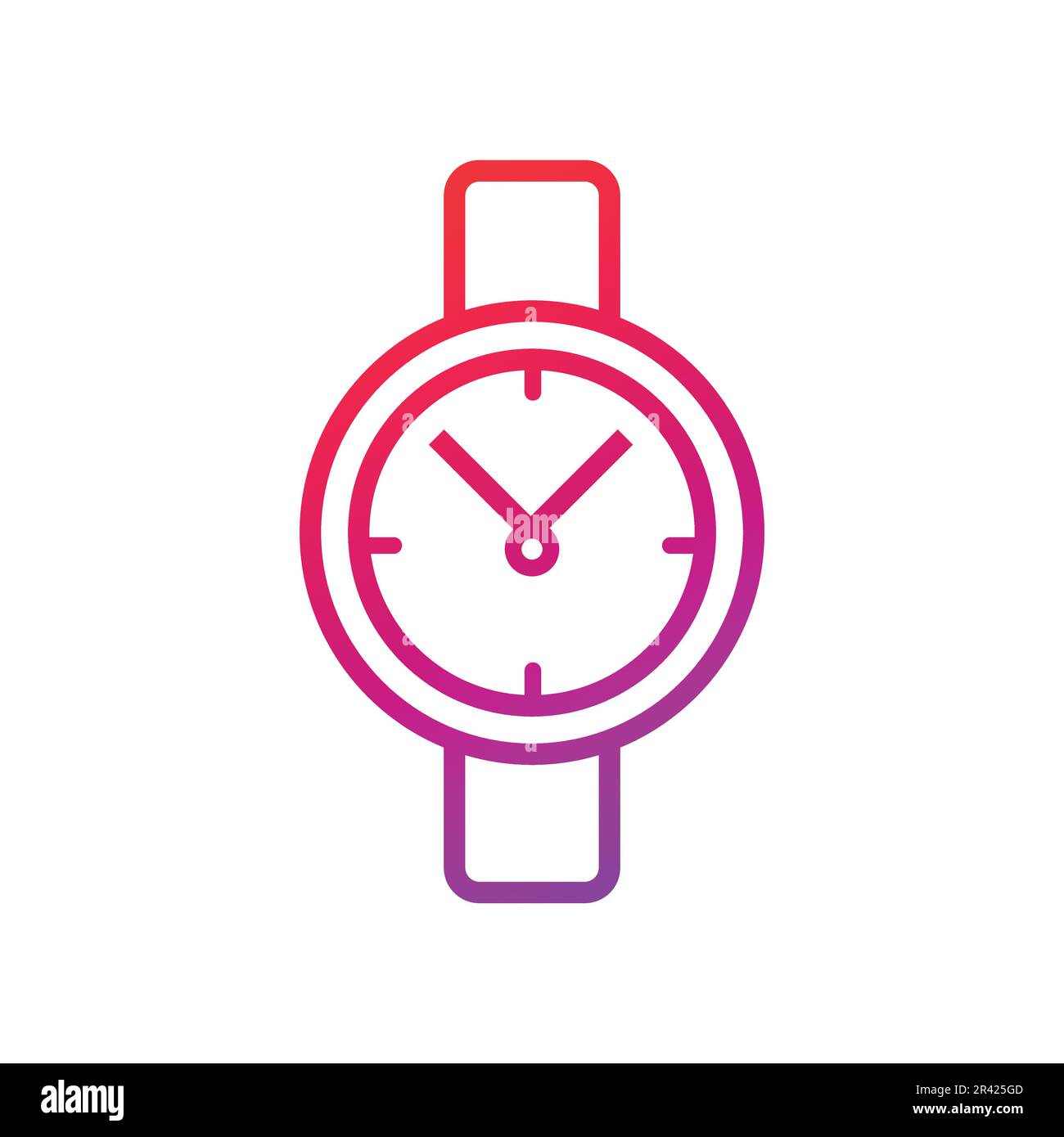 Watch Gradient Icon Vector Illustration Stock Vector Image & Art - Alamy