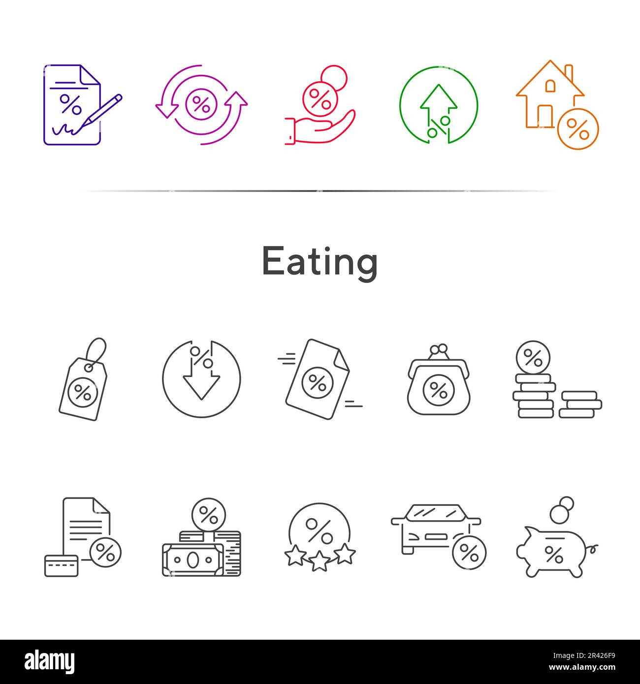 Earning money icon set Stock Vector Image & Art - Alamy