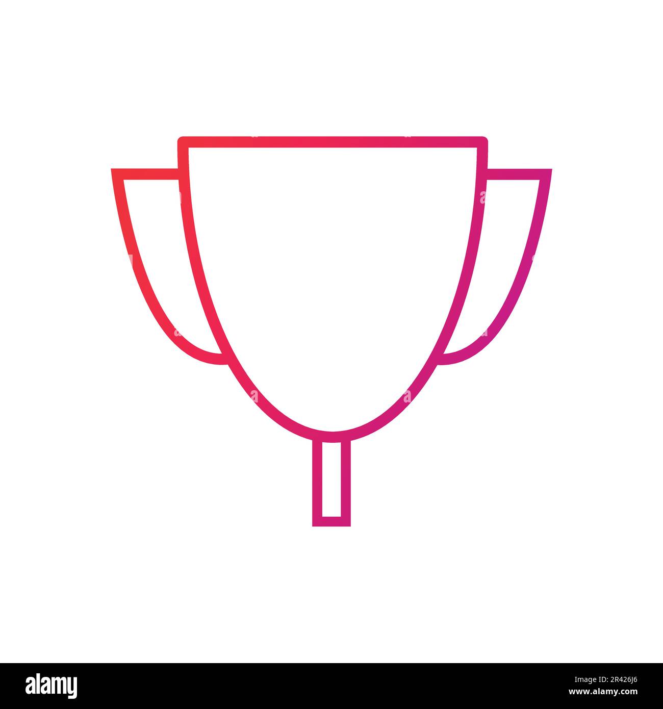 Trophy Gradient Icon Vector Illustration Stock Vector Image & Art - Alamy