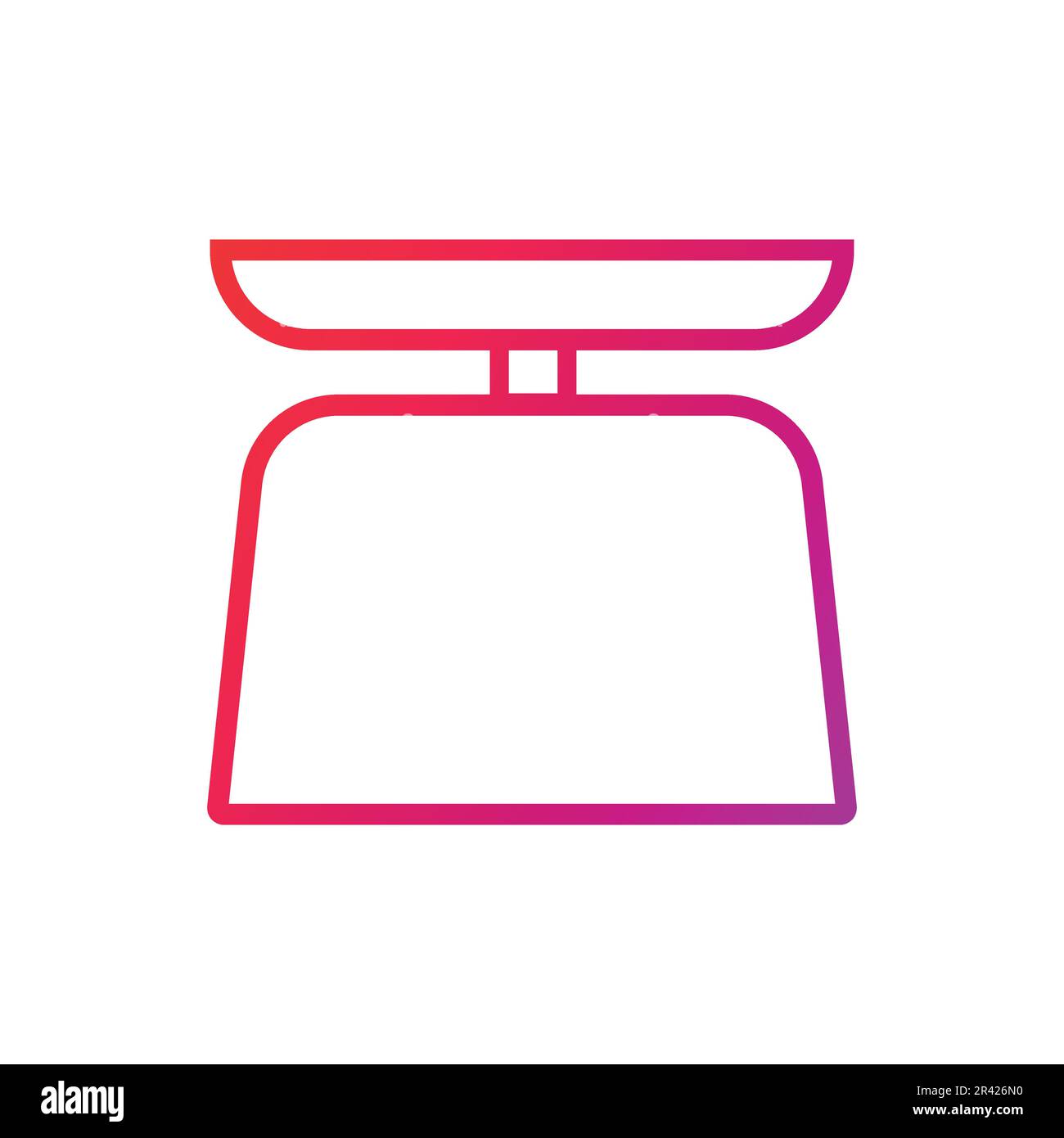 Weighing Scale Gradient Icon Vector Illustration Stock Vector Image & Art - Alamy