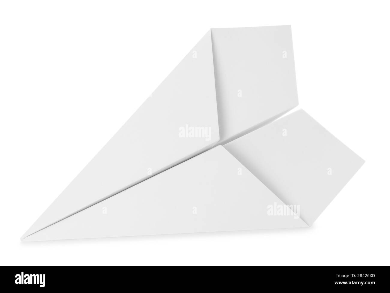 One handmade paper plane isolated on white Stock Photo - Alamy