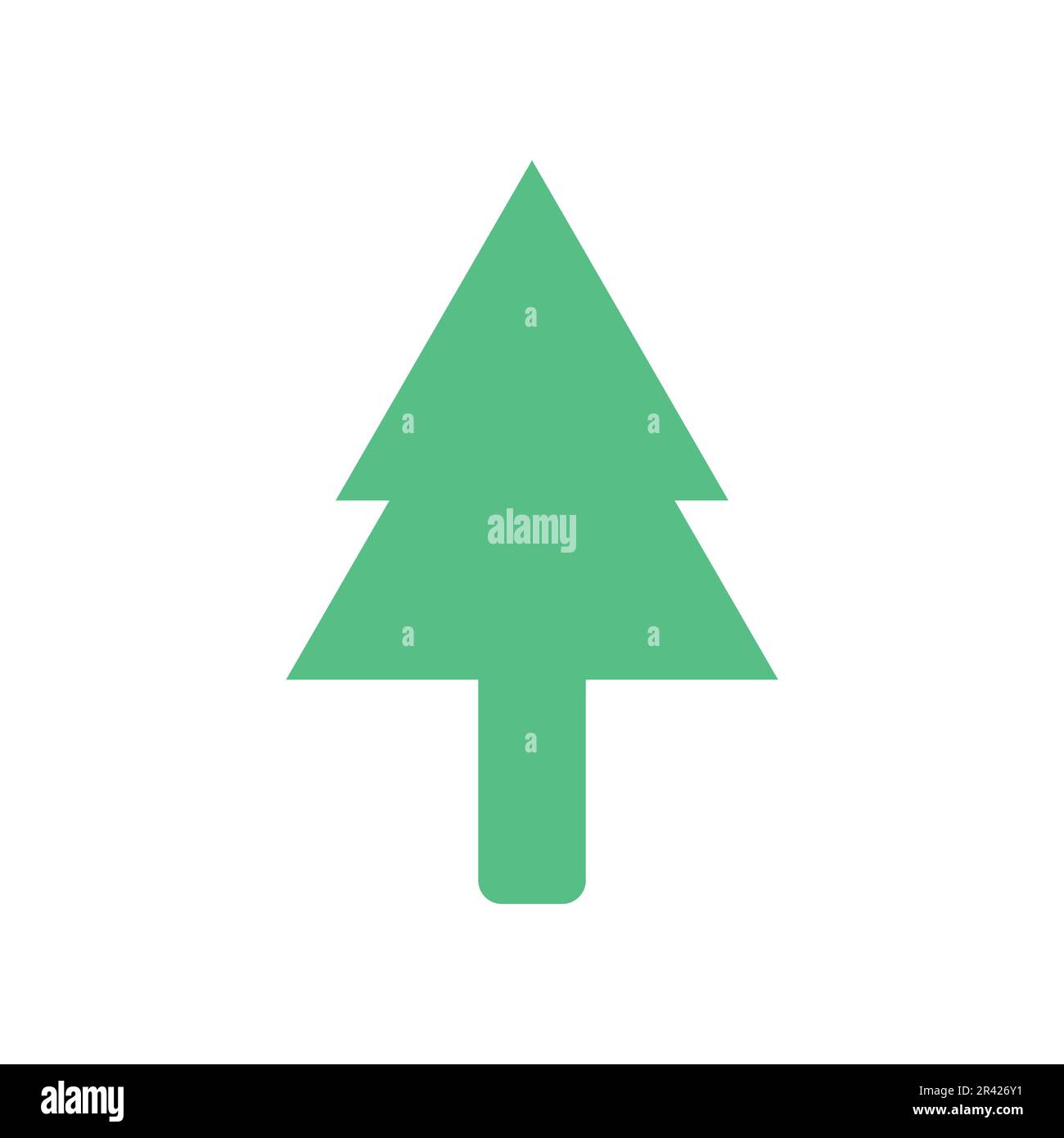 Flat Tree Icon Symbol Vector Illustration Stock Vector Image & Art - Alamy