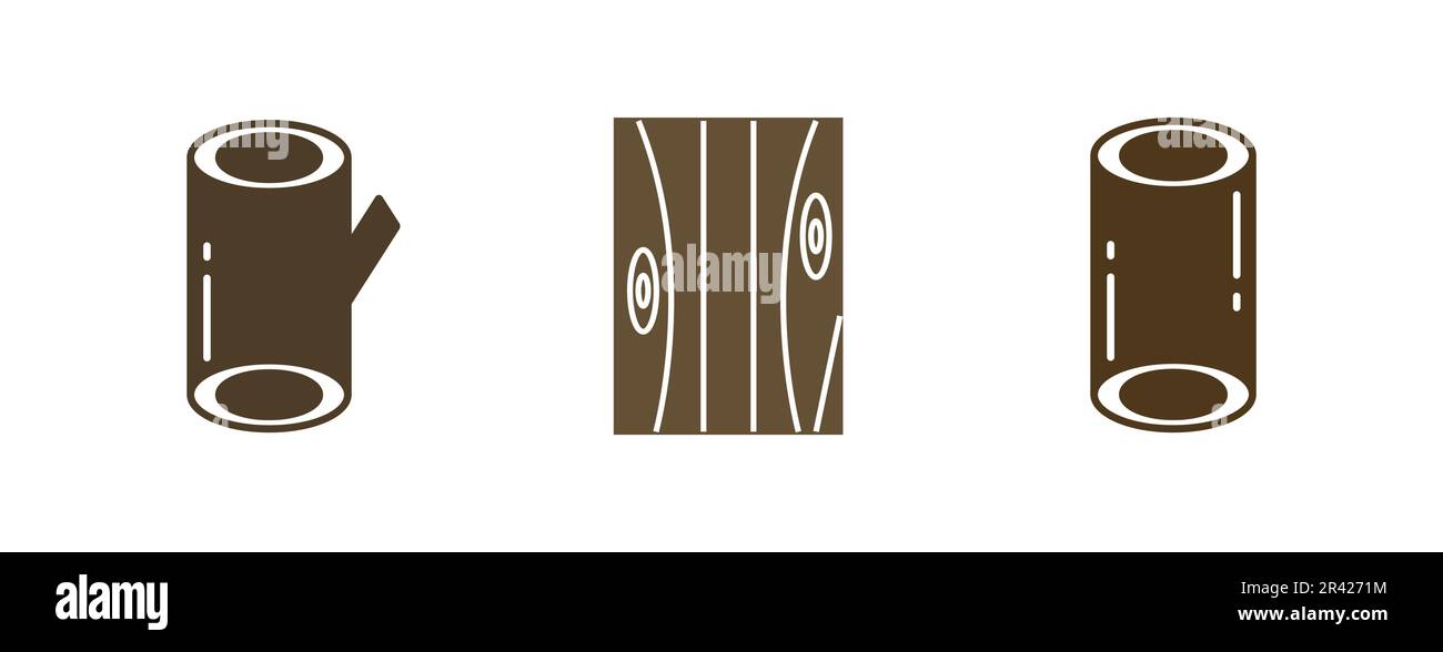 Flat Wood Icon Symbol Vector Illustration Stock Vector Image & Art - Alamy