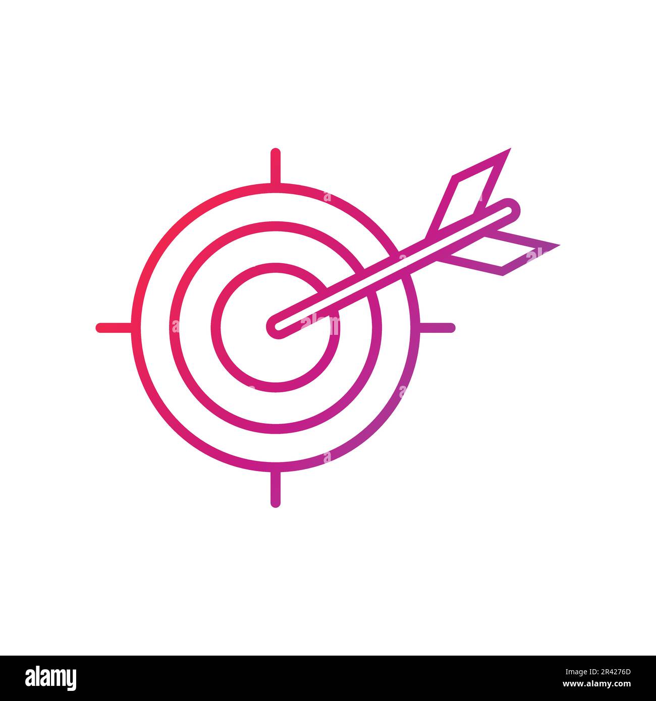 Target Gradient Icon Vector Illustration Stock Vector Image & Art - Alamy
