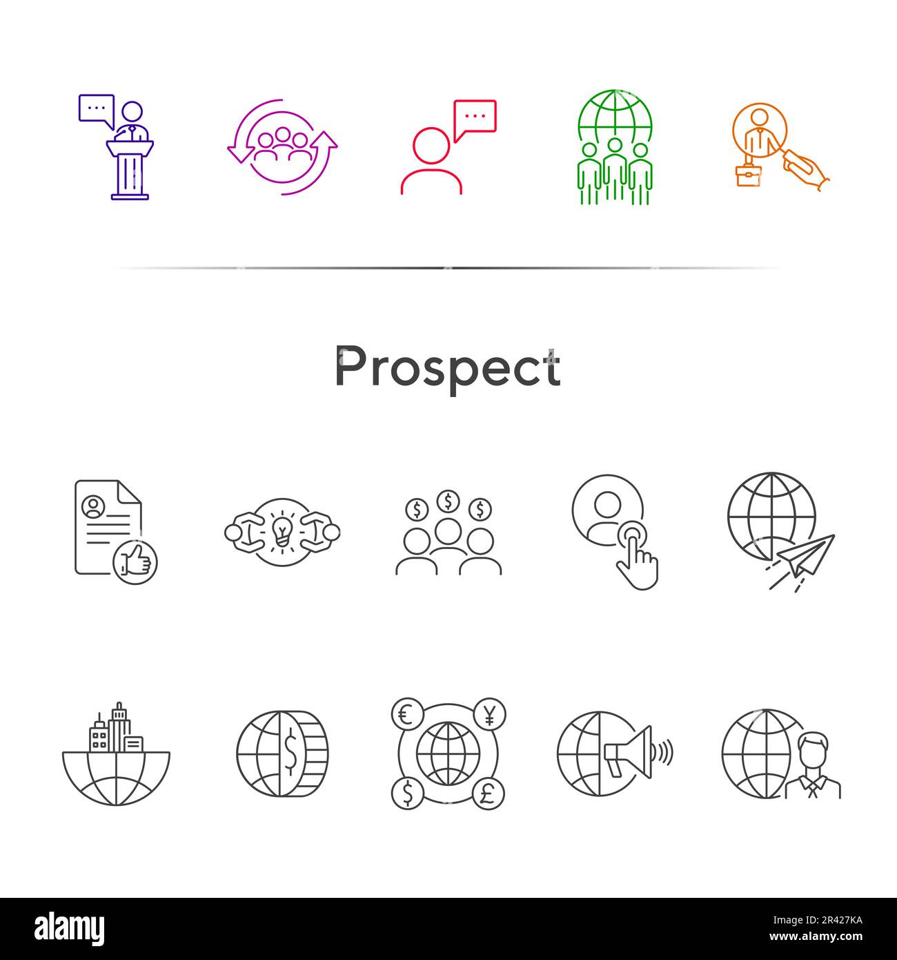 Prospect of the world Stock Vector Images - Alamy