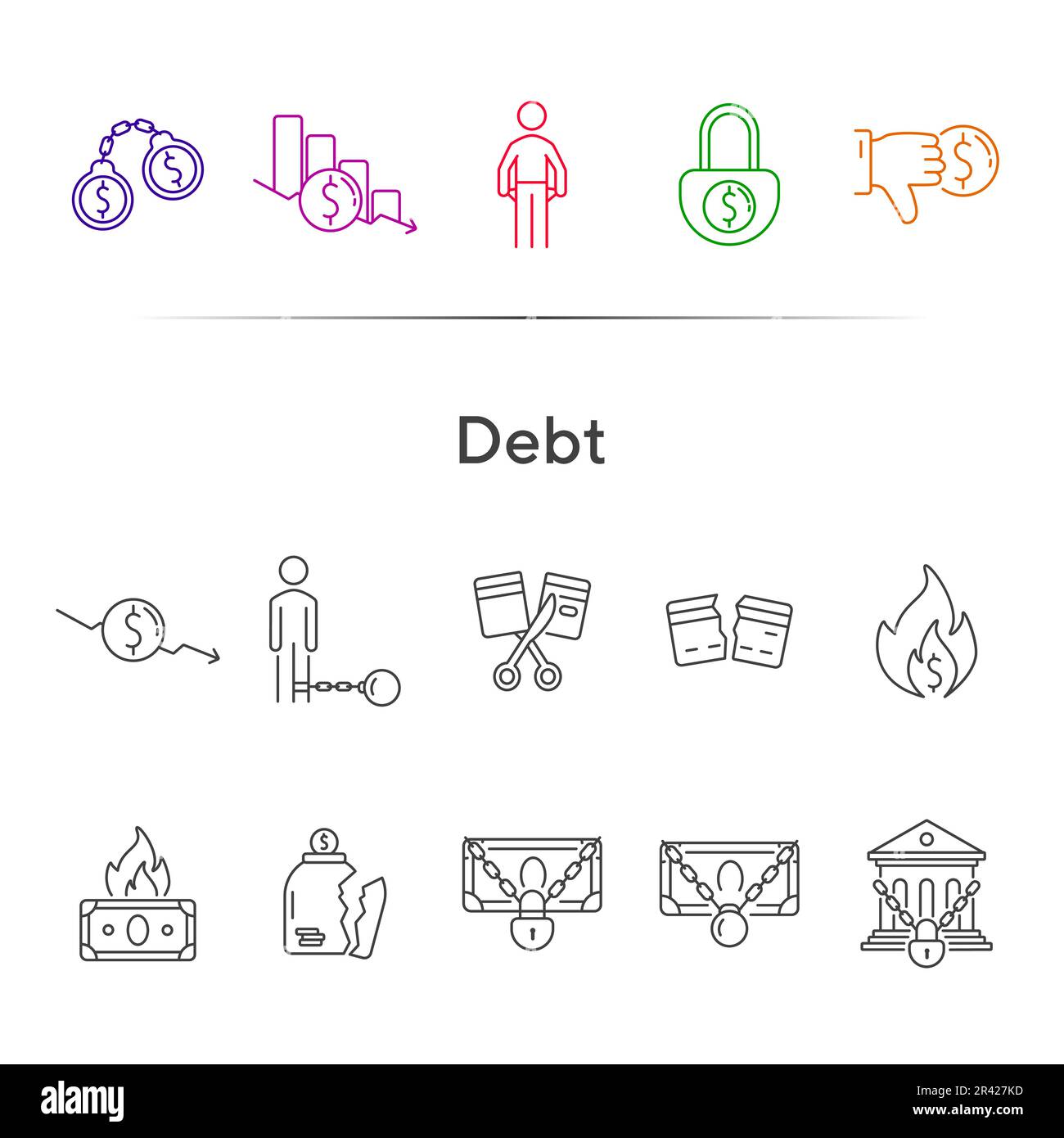 Debtor Cut Out Stock Images & Pictures - Alamy