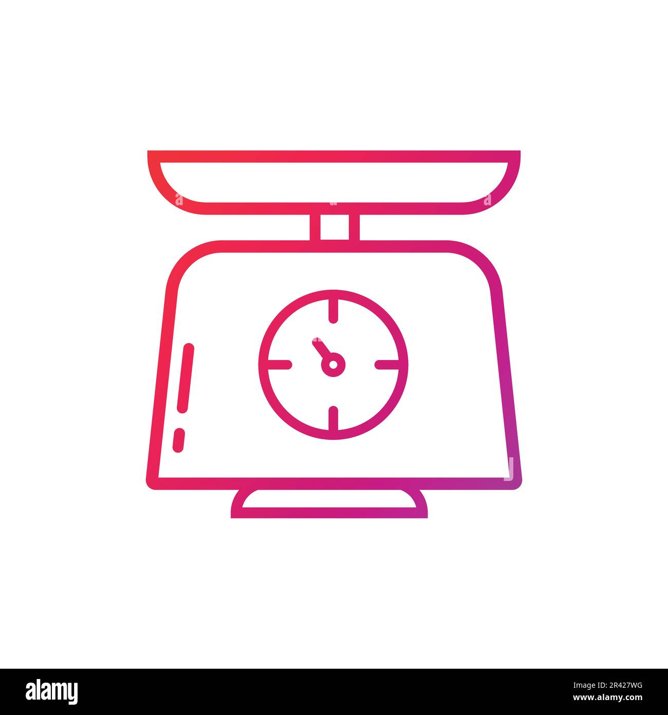 Weighing Scale Gradient Icon Vector Illustration Stock Vector Image & Art - Alamy