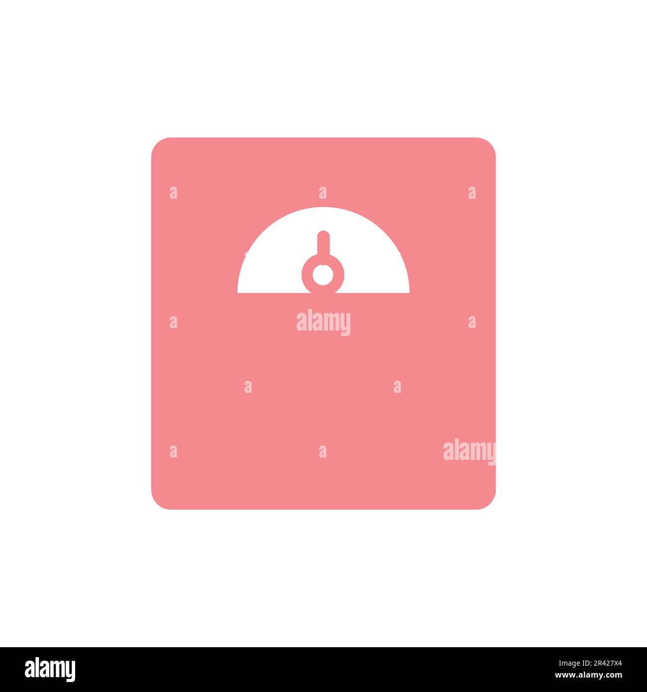Flat Weighing Scale Icon Symbol Vector Illustration Stock Vector Image ...