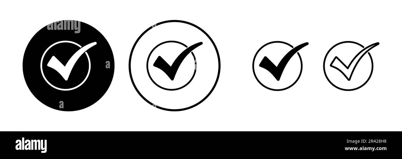 check icon vector. check mark icon. check list button icon Stock Vector Image & Art - Alamy