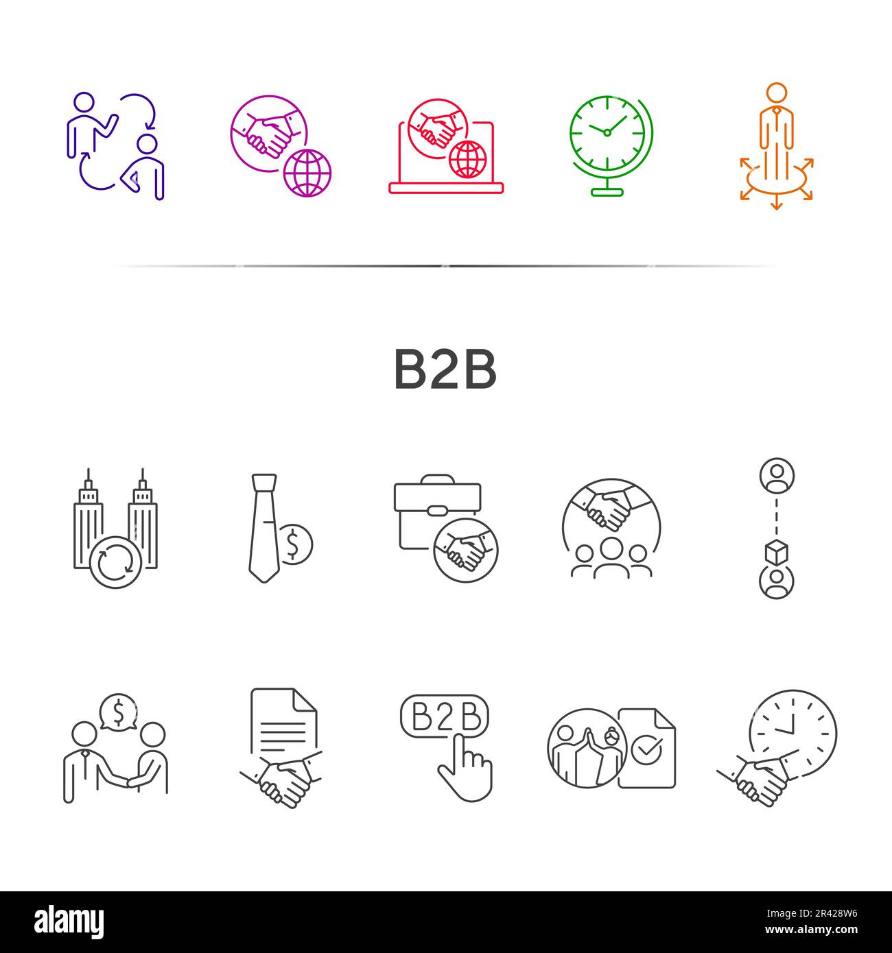 B2b app Stock Vector Images - Alamy