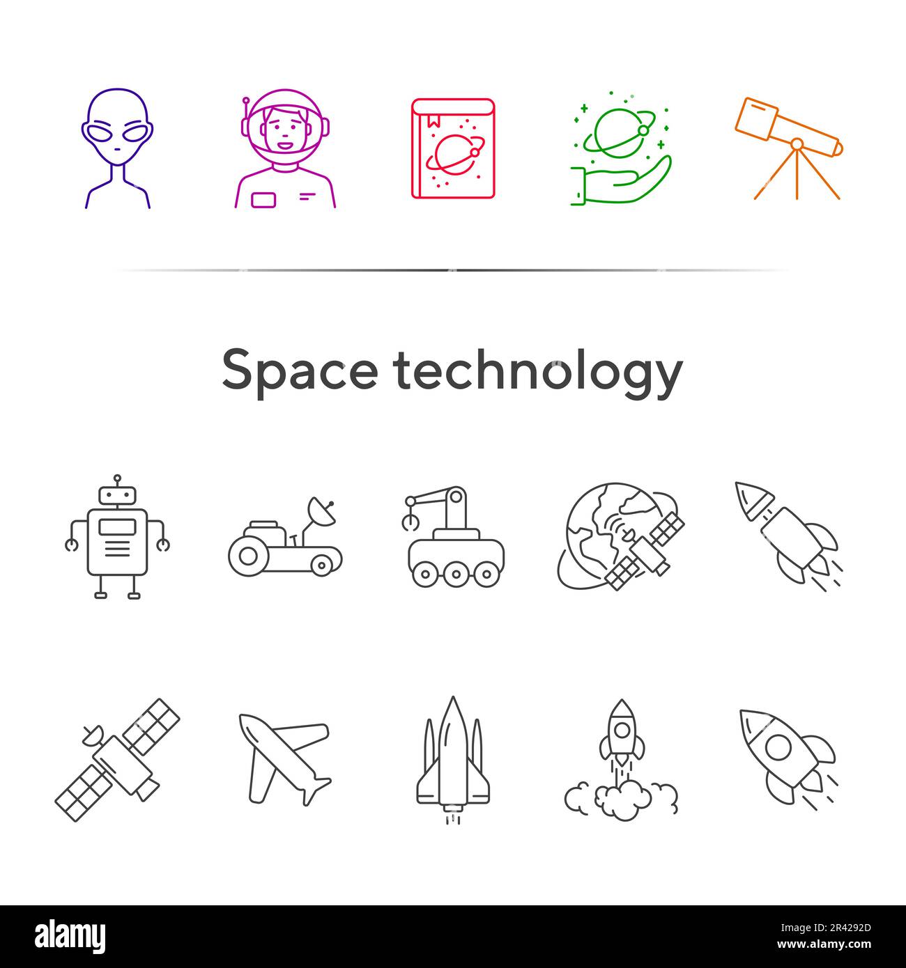 Space technology icon set Stock Vector Image & Art - Alamy Space technology icon set Stock Vector Image & Art - Alamy