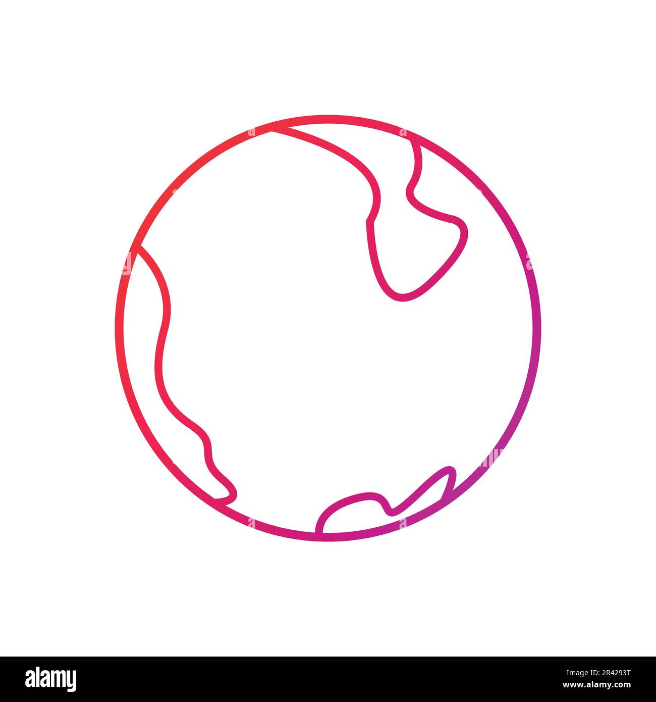 World Gradient Icon Vector Illustration Stock Vector Image & Art - Alamy