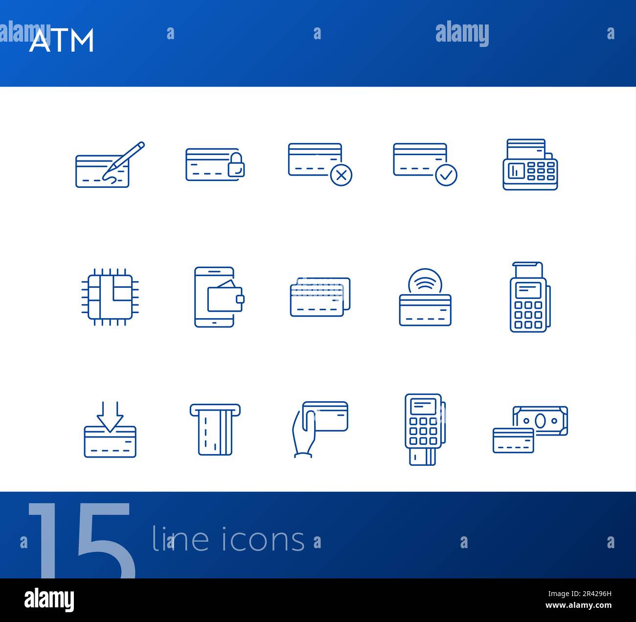 Atm operation Stock Vector Images - Alamy