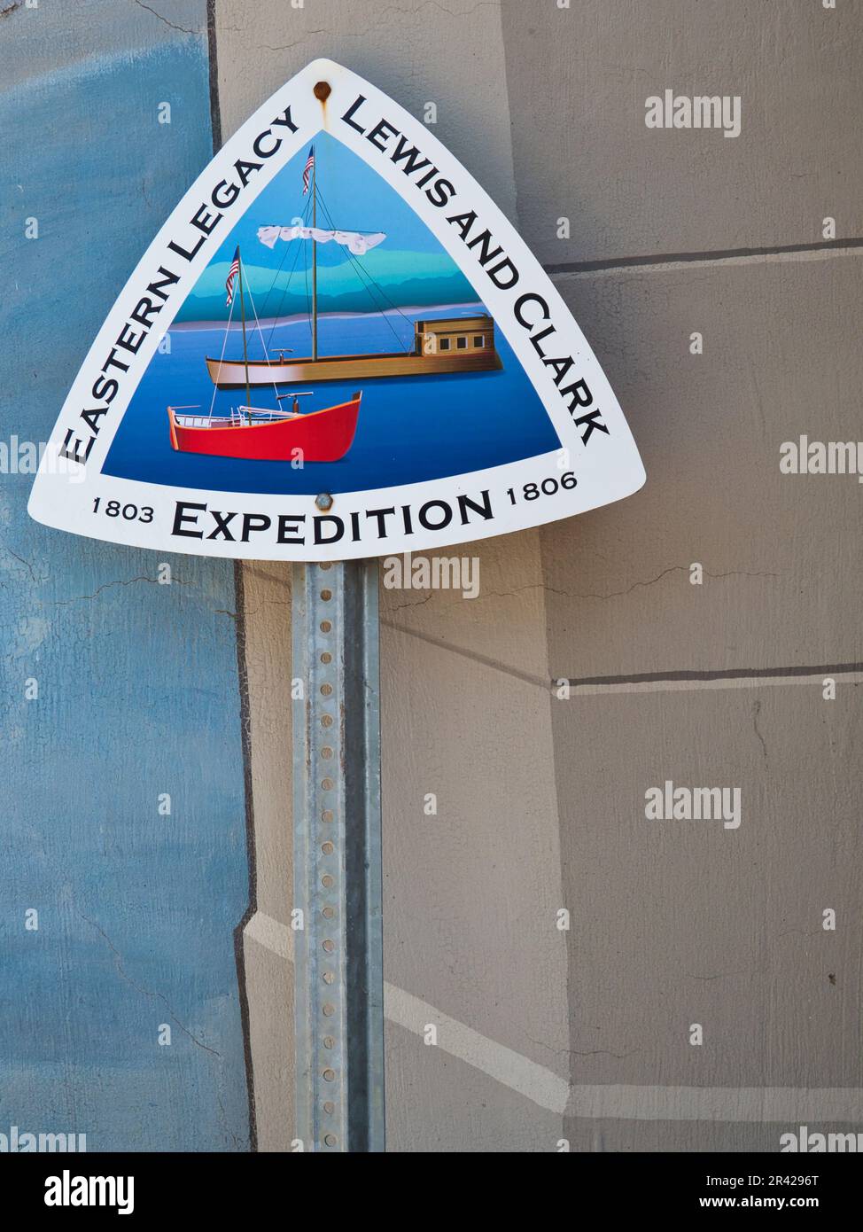 Lewis and Clark Historic Trail sign in Maysville Ky USA 2023 Stock ...