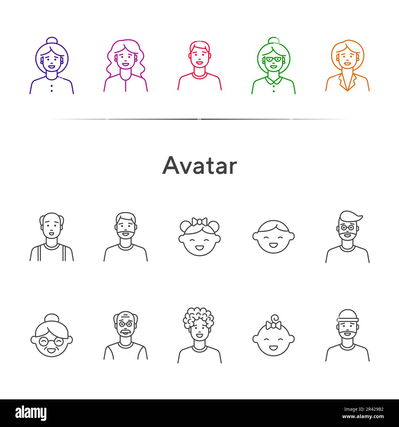 Little laughing woman Stock Vector Images - Alamy