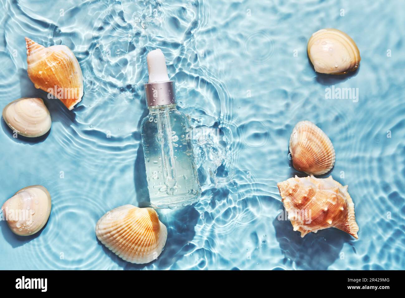 Organic cosmetic with sea minerals. Skincare cosmetic product and ...