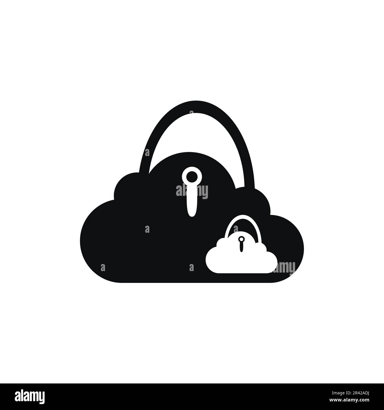 Cloud security icon. Security and protection. Flat design style Stock Vector Image & Art - Alamy