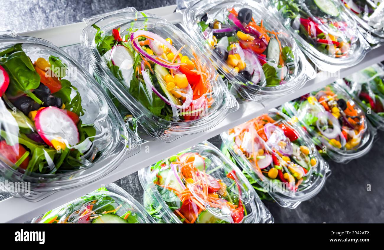 Pre packaged food supermarket hi-res stock photography and images - Alamy