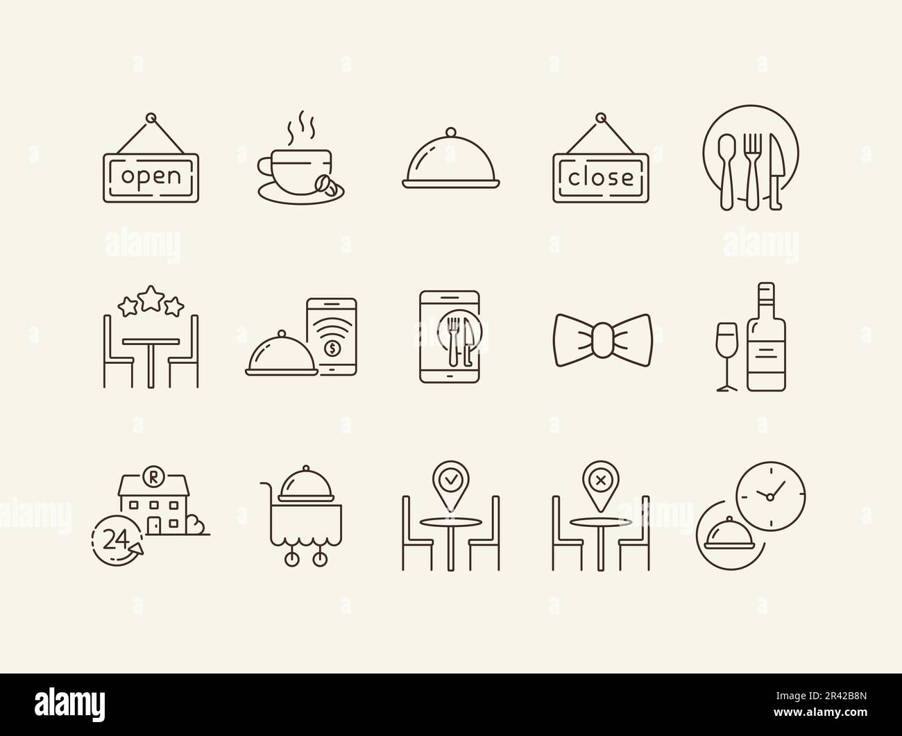 Open table app Stock Vector Images - Alamy