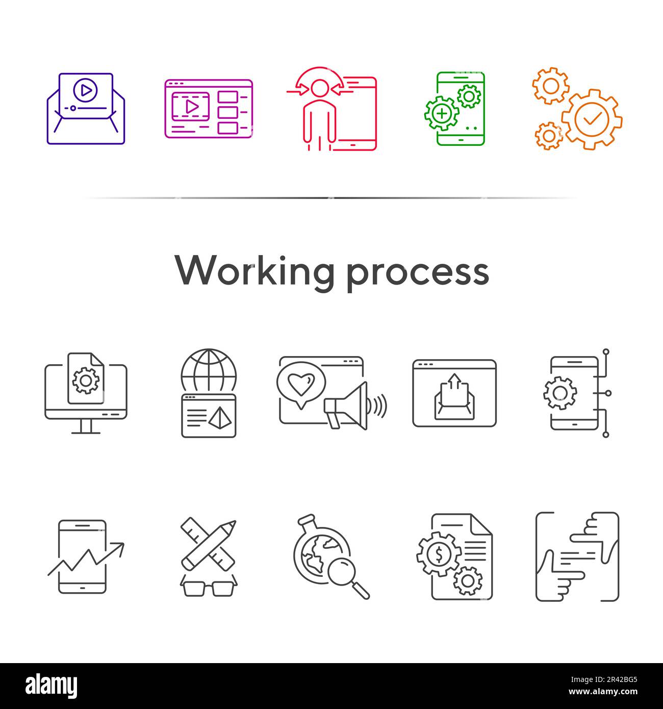 Market research process Cut Out Stock Images & Pictures - Alamy
