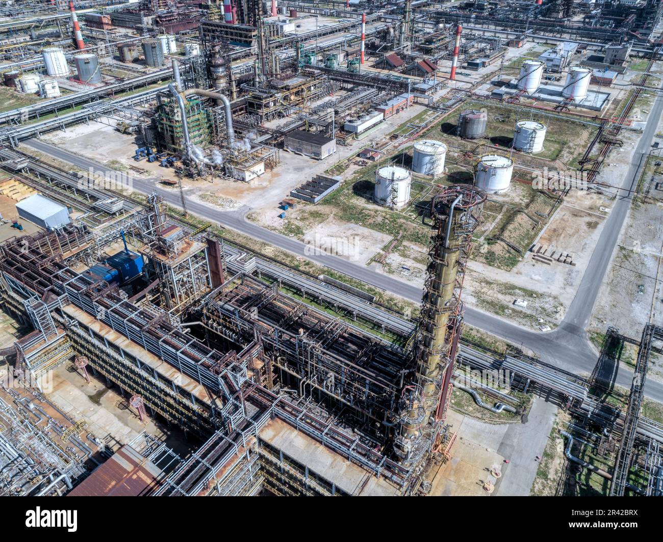 Terminals for storage oil and finished petroleum products Stock Photo ...