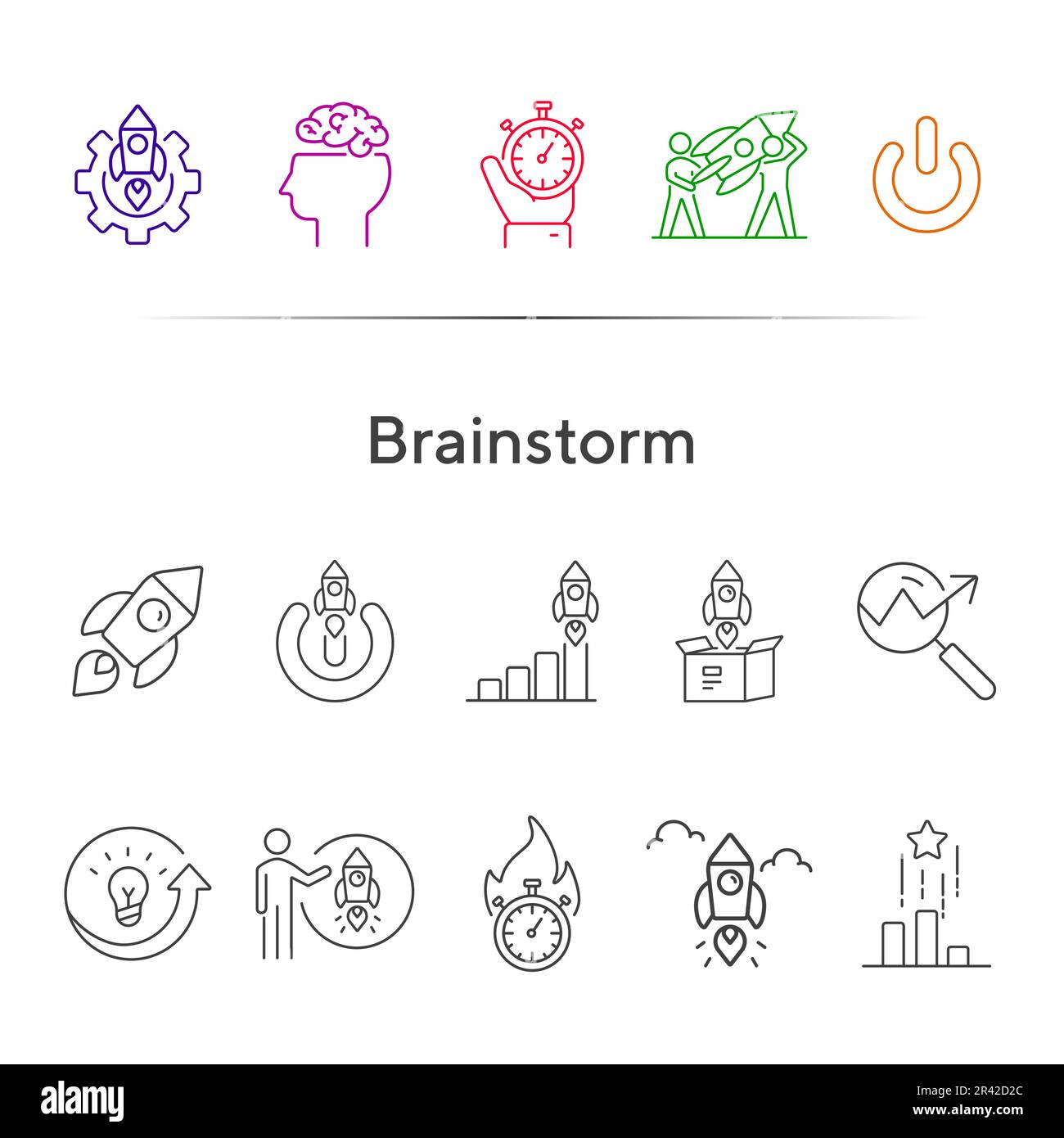 Brainstorm icons. Set of line icons Stock Vector Image & Art - Alamy Brainstorm icons. Set of line icons Stock Vector Image & Art - Alamy