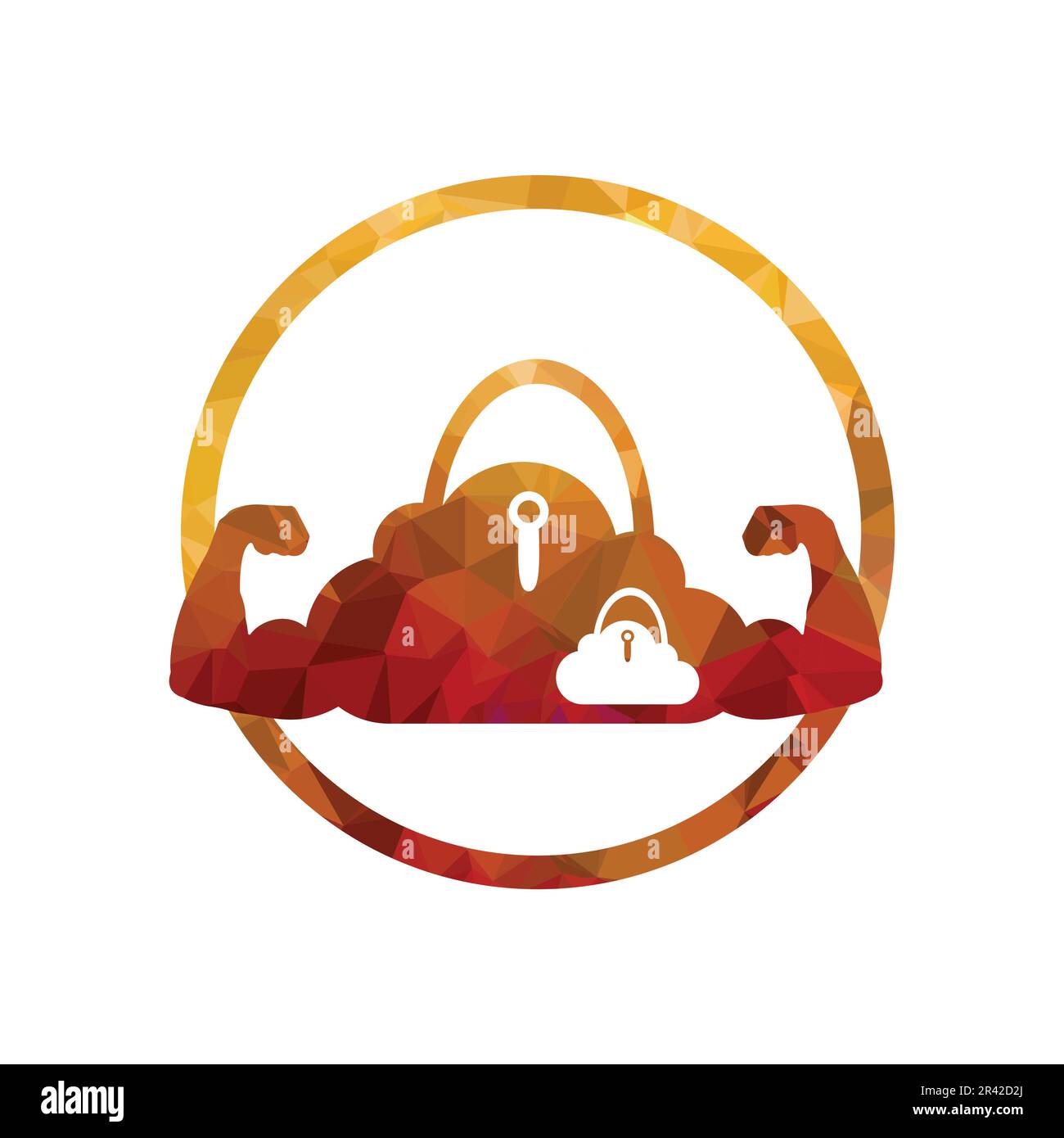 Cloud Bag and security key icon logo design with ring Stock Vector ... Cloud Bag and security key icon logo design with ring Stock Vector ...
