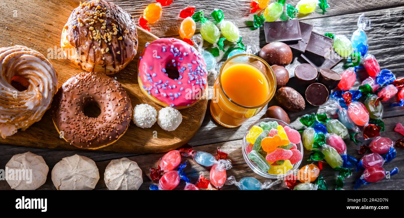 High sugar groceries hi-res stock photography and images - Alamy