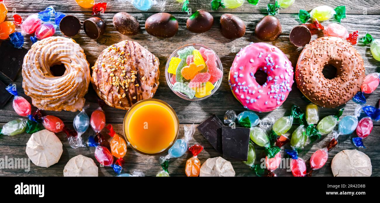 High sugar groceries hi-res stock photography and images - Alamy