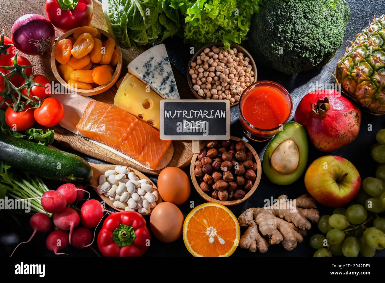 Food products representing the nutritarian diet which may improve ...