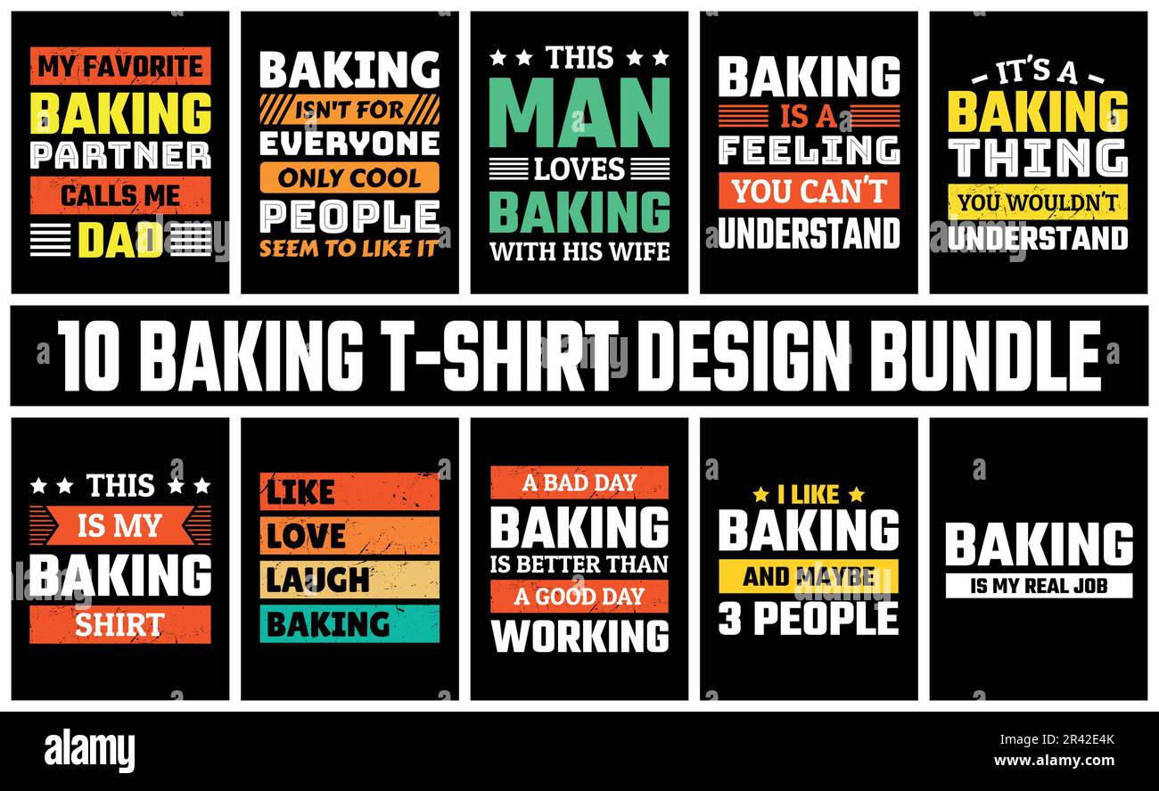 Baking t shirt design hi-res stock photography and images - Alamy