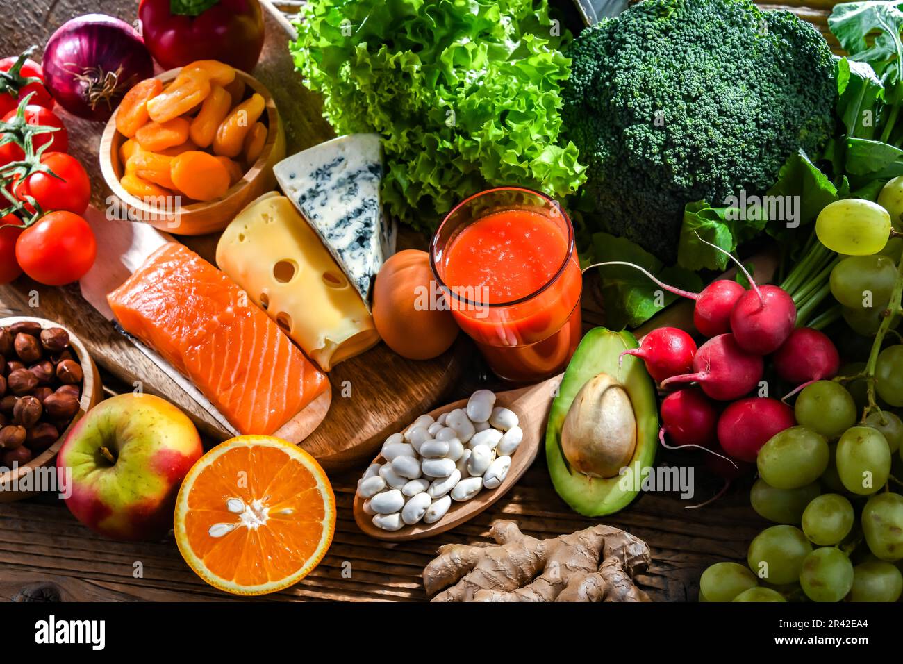 Food products representing the nutritarian diet which may improve ...