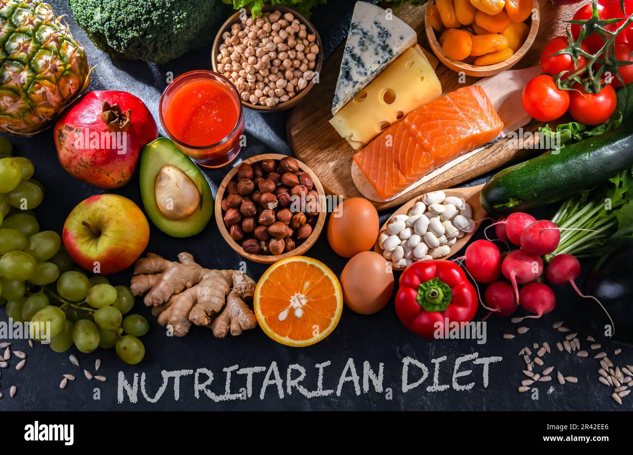 Food products representing the nutritarian diet which may improve ...