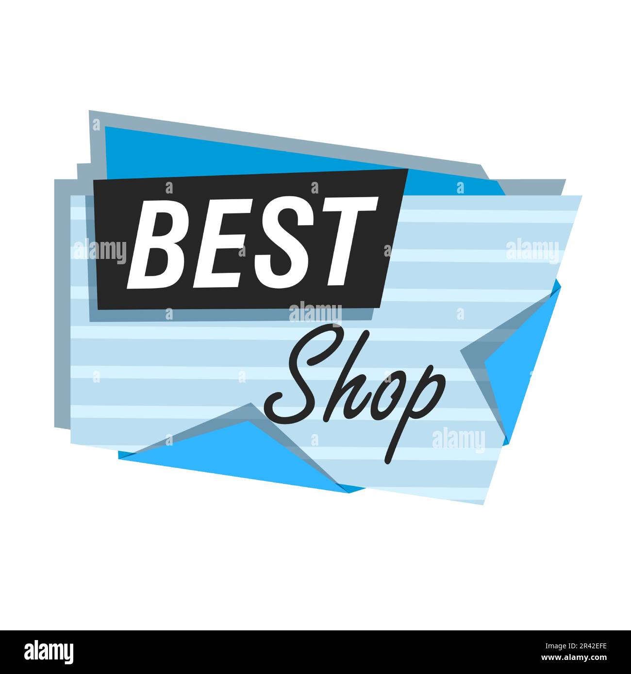 Best shop banner design on white Stock Vector Image & Art - Alamy