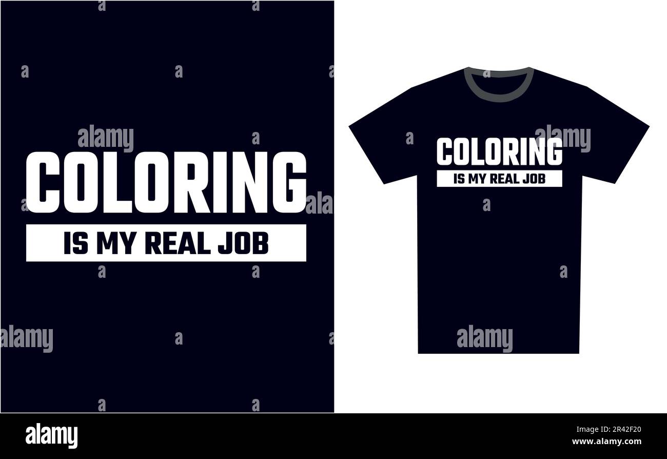 Coloring T Shirt Design Template Vector Stock Vector Image & Art - Alamy