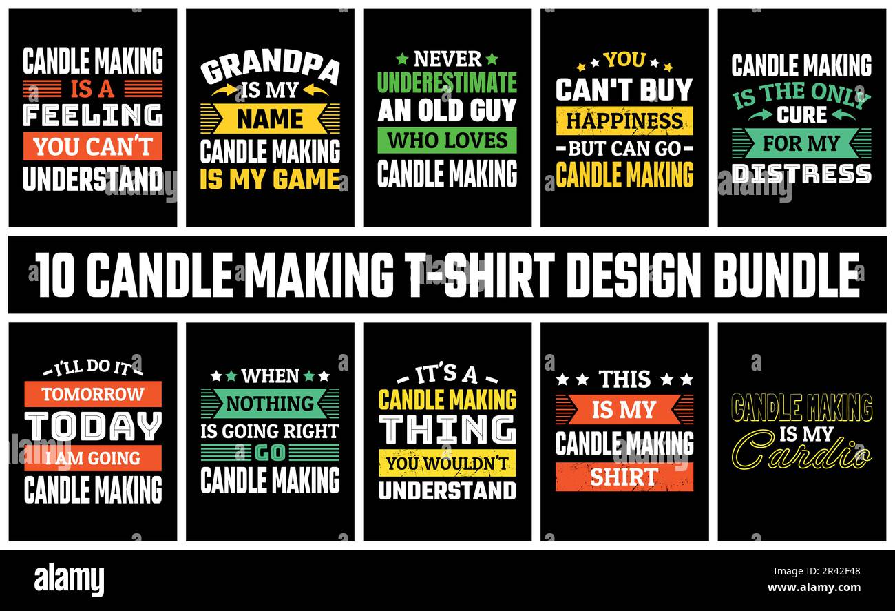Candle making shirt design Cut Out Stock Images & Pictures - Alamy